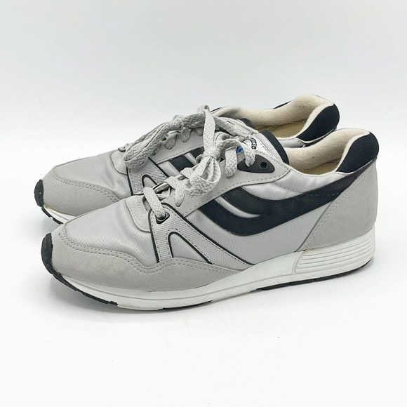 Trax | Shoes | Vintage Trax Sneaker Womens 65 Gray Black Lace Up Retro ...